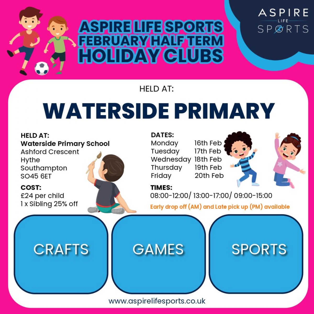 Waterside Primary School - Waterside Primary School February half term ...